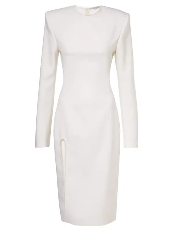 Stella McCartney Wool Midi Dress - White