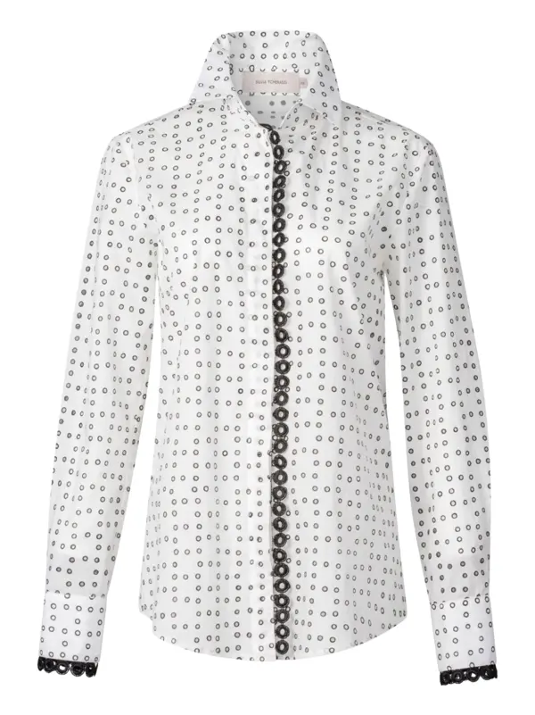 Silvia Tcherassi Naroa Polka Dot Shirt - White
