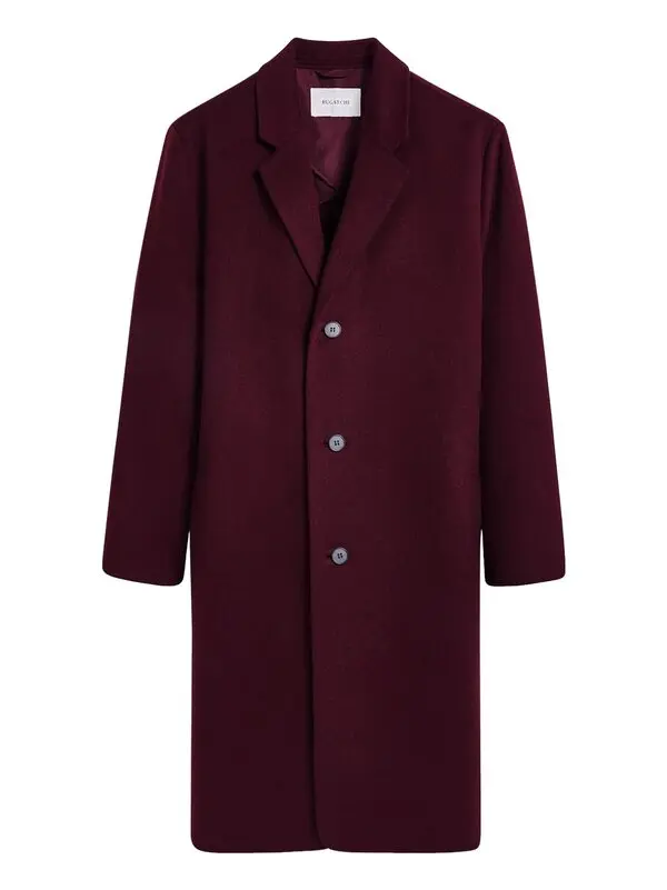 Bugatchi Wool Overcoat - Navy