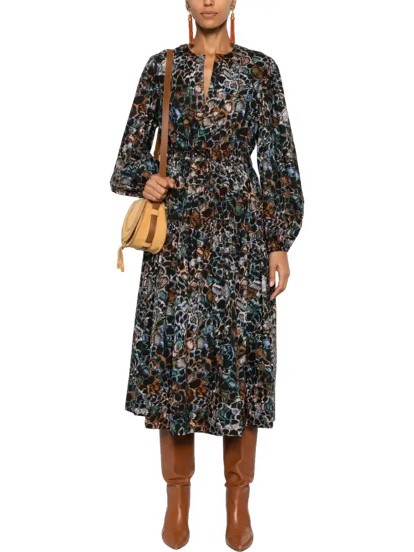 Ulla Johnson Aurelie Midi Dress - Black