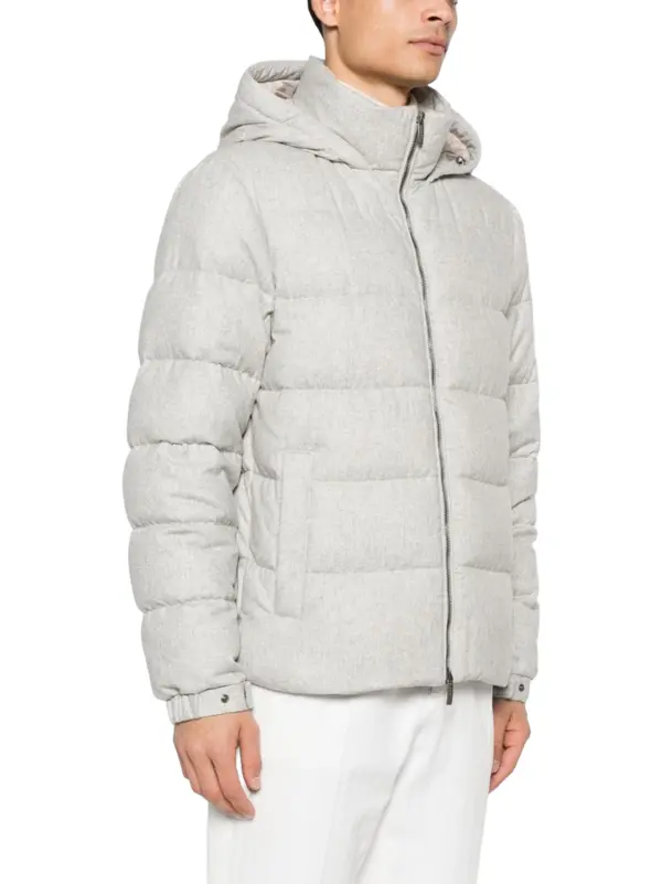 Peserico Padded Down Jacket - Grey