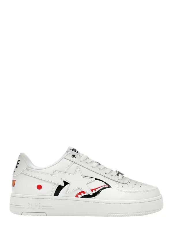 BAPE A Bathing Ape Sta Low Shark Packin Sneakers - White