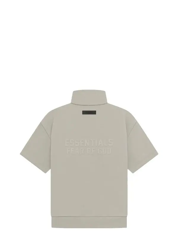 Fear Of God Essentials Halfzip 3/4 Sleeve Shirt - Seal