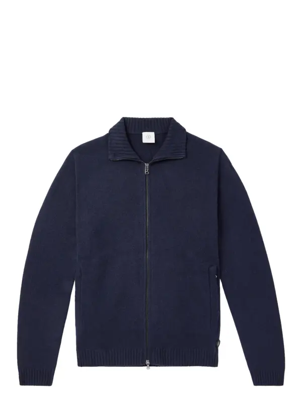 Bogner Wool And Cashmere-blend Zip-up Mid-layer - Blue