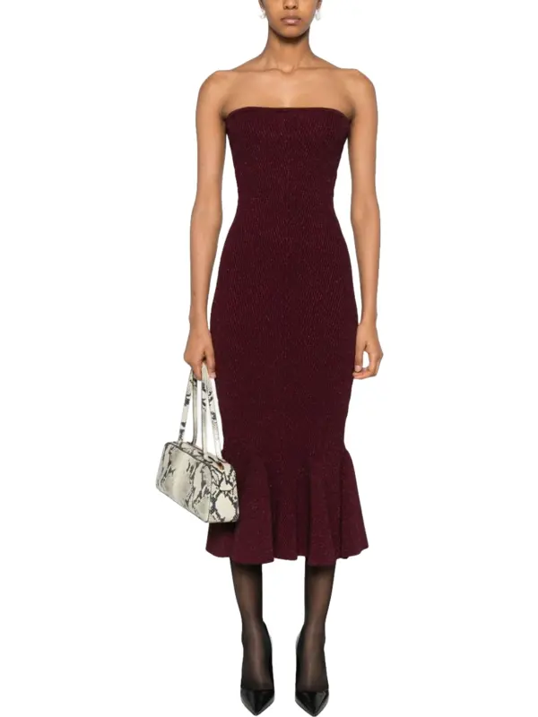 Retrofete Blerina Midi Dress - Red