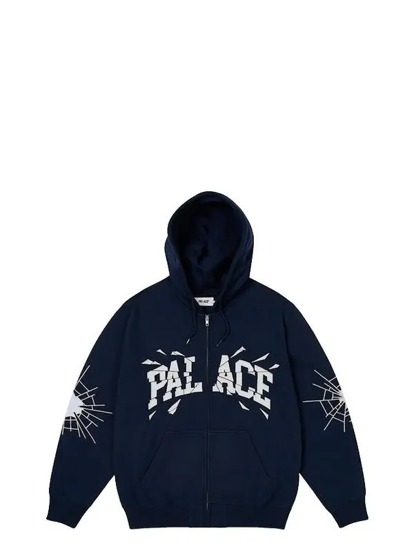 PALACE Shatter Zip Hood - Navy Blue