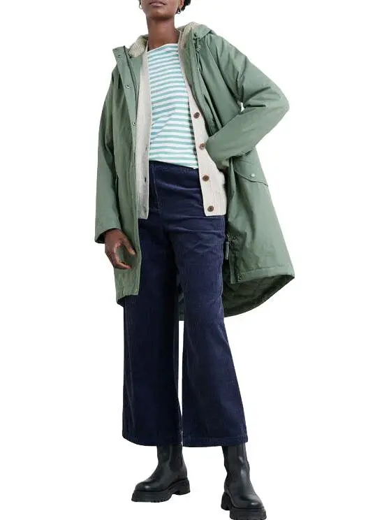 SEASALT CORNWALL Plant Hunter Waterproof Hooded Coat - Balsam