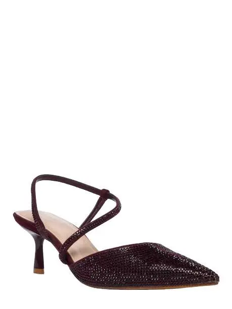 Dune London Competitive Slingback Pointed Toe Pump - Burgundy