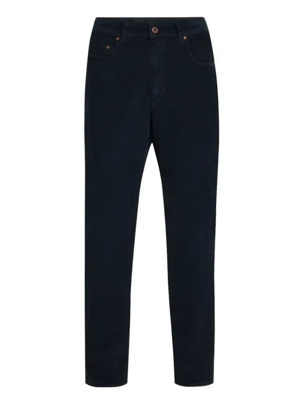 Boglioli Garment-dyed Corduroy Pants - Navy