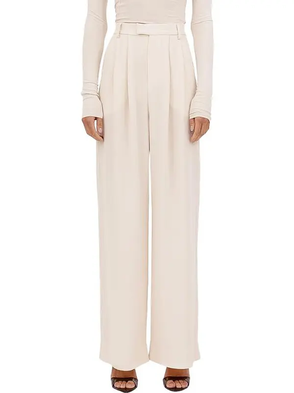 NONCHALANT LABEL Santana Wide Leg Pants - Bone