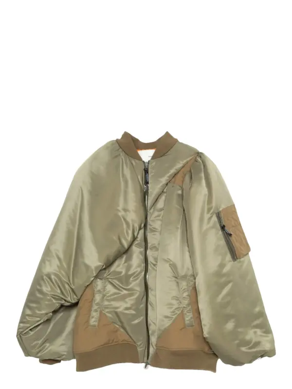 YOSHIOKUBO Satin-finish Jacket - Green