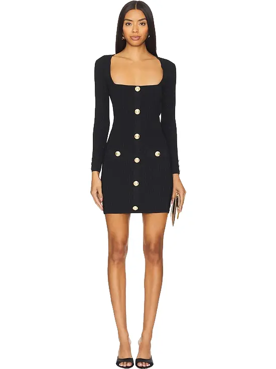 Retrofete Thea Dress - Metallic Black