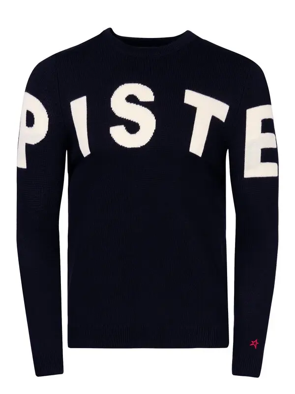 Perfect Moment Piste Merino Wool Sweater - Navy