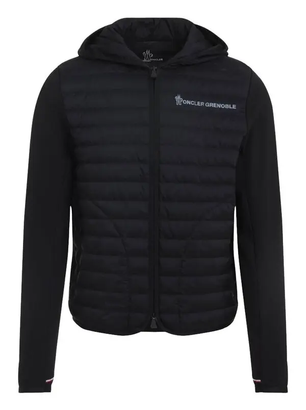 Moncler Padded Zip-up Cardigan - Black