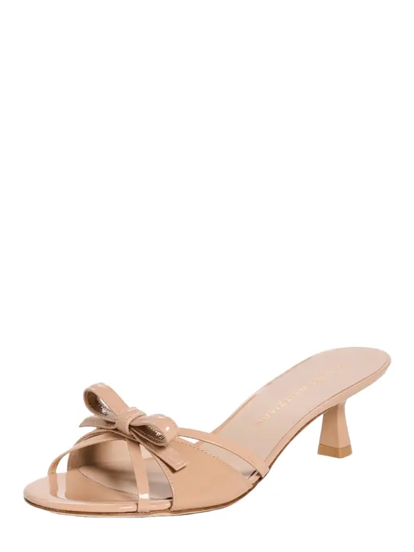 STUART WEITZMAN Felicity Bow Slides - Adobe