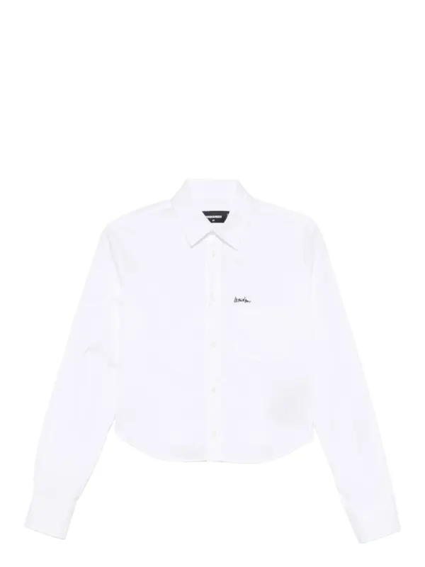 Dsquared2 Dean Cropped Shirt - White