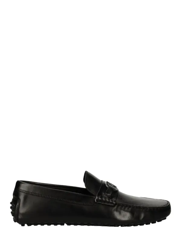 Karl Lagerfeld Logo-plaque Loafers - Black