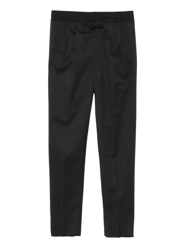 Zegna Pleat-detail Tapered Trousers - Grey