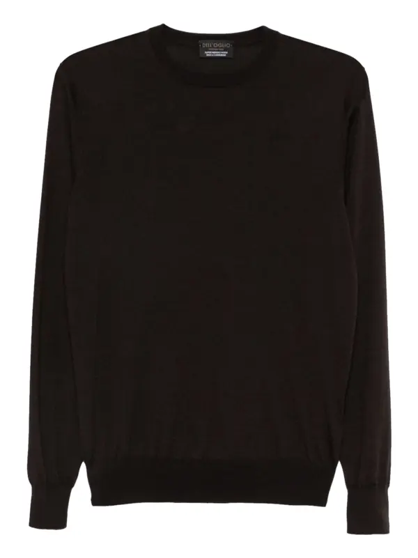 DELL'OGLIO Fine-knit Sweater - Brown