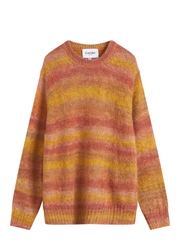 CORRIDOR Space Dye Mohair Jumper - Orange
