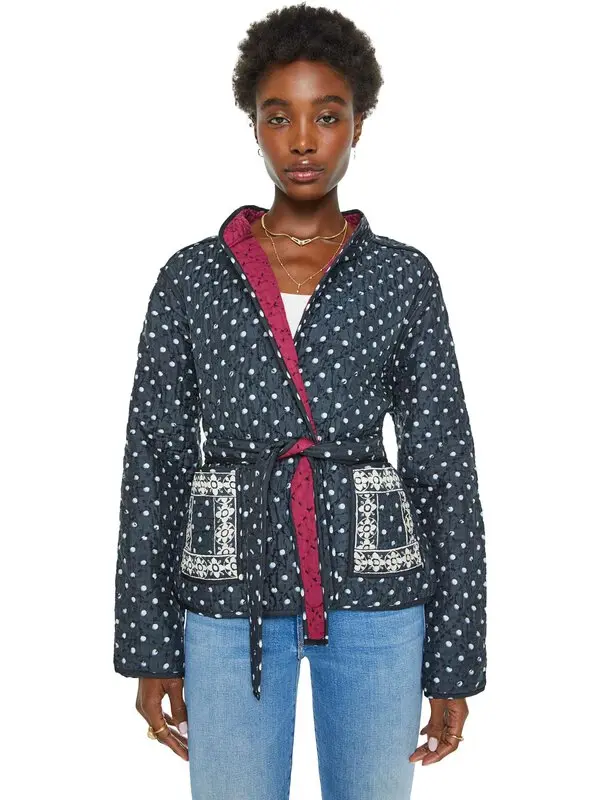 Alix Of Bohemia Tamil Raven Dot Jacket - Red