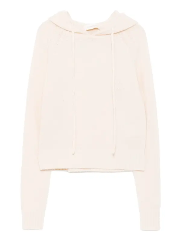 Zimmermann Knitted Hooded Jumper - Neutrals
