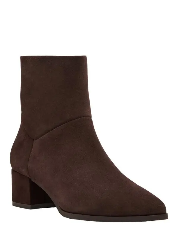 Blondo Arena Pointed Toe Bootie - Java Suede