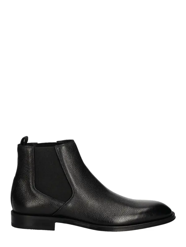 Hugo Boss Leather Chelsea Boots - Black