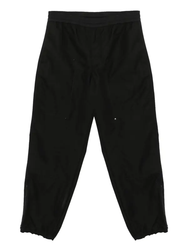 Moncler Embroidered Logo Trousers - Black