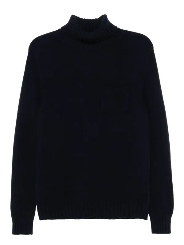 Fedeli Turtleneck Sweater - Blue