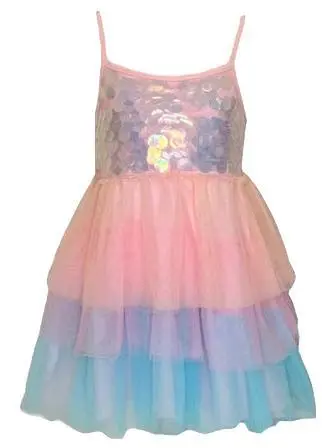 LOLA + THE BOYS Paillette Ombre Tutu Dress - Multicolor