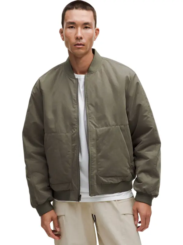 Lululemon Reversible Insulated Bomber Jacket - Army Green