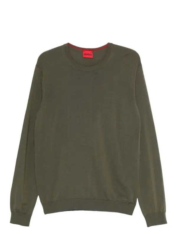 Hugo Boss Virgin Wool Sweater - Green