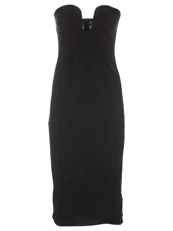 Pinko Cenerino Strapless Dress - Black