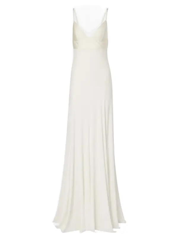 Jacquemus Spalla Jersey Gown - White