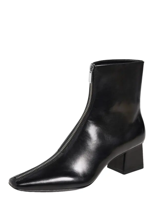 Simkhai Ryder Leather Zip Front Boots - Black