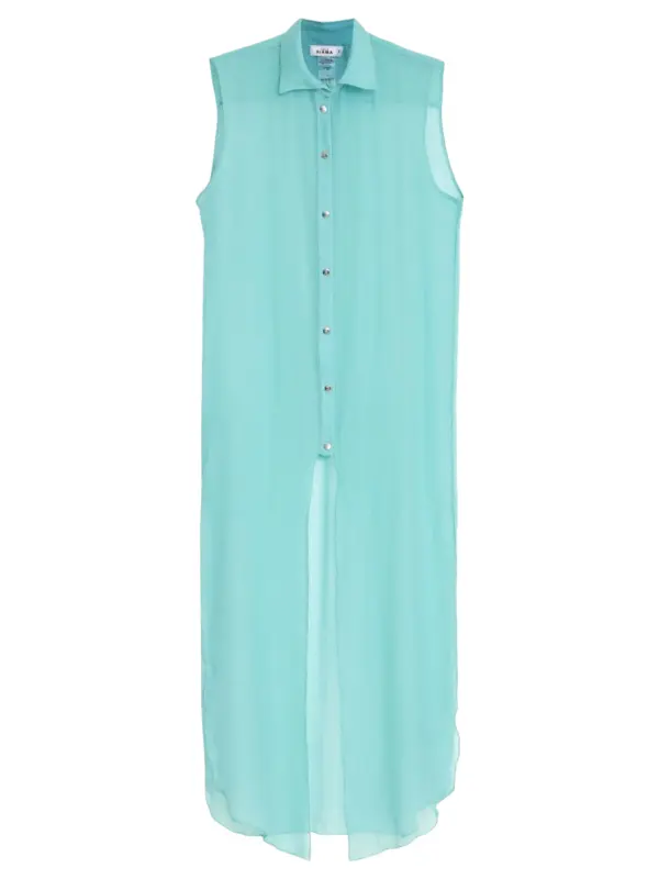 AMIR SLAMA Silk Maxi Dress - Blue