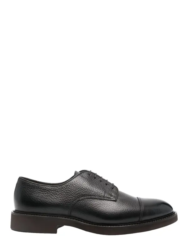 DOUCAL'S Leather Derby Shoes - Brown