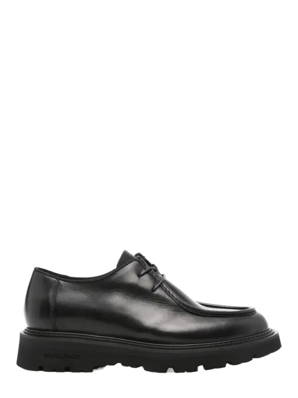 Woolrich Leather Derby Shoes - Black