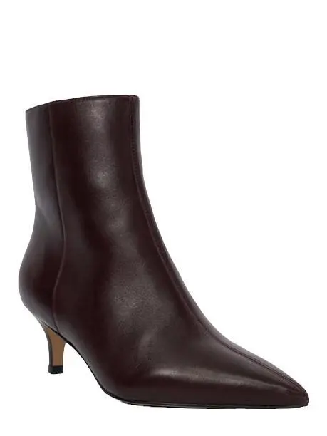 Dune London Pointed Toe Kitten Heel Bootie - Dark