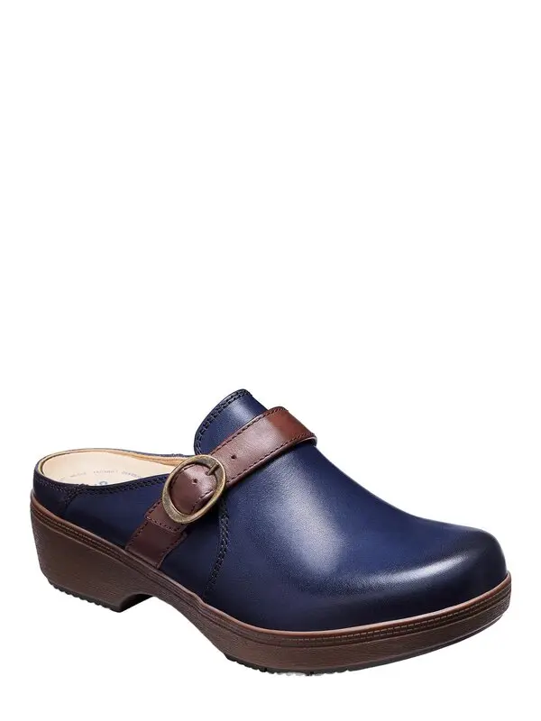 Samuel Hubbard Cascade Clogs - Navy Leather