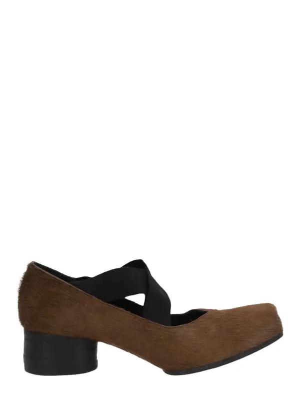 UMA WANG Calf Hair Ballerina Pumps - Brown