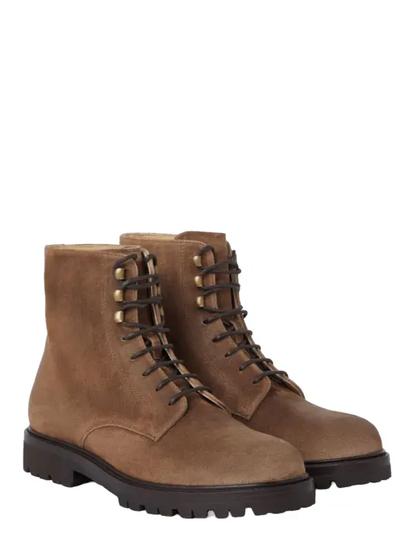 Brunello Cucinelli Lace-up Ankle Boots - Brown