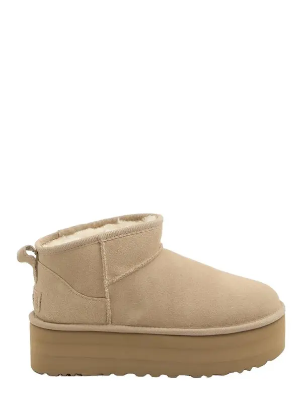 UGG Classic Ultra Mini Platform Boots - Beige