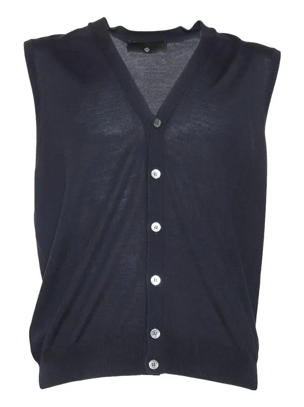 PHI FDL Merino Wool Vest - Blue