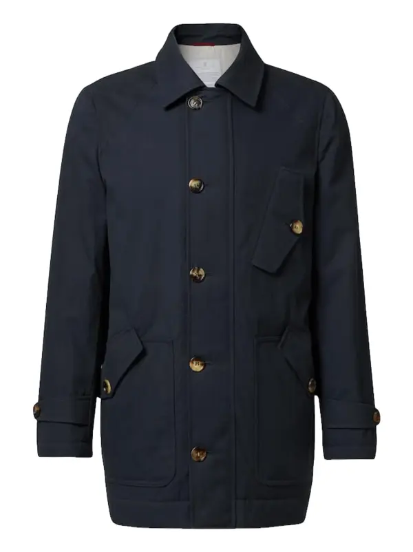 Brunello Cucinelli Cotton-blend Jacket - Grey