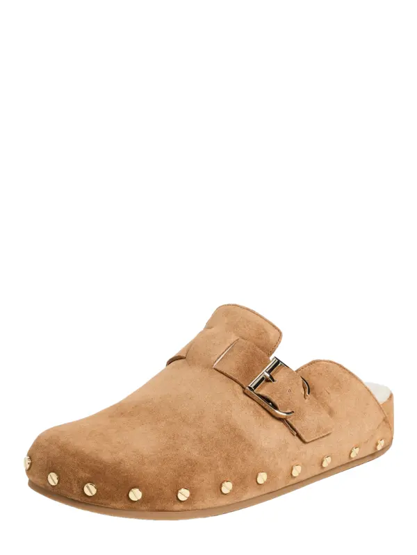 Veronica Beard Fern Clogs - Caramel