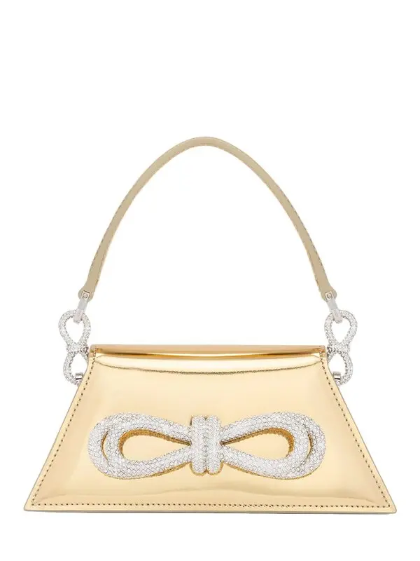 Mach & Mach Samantha Bow Top-handle Bag - Gold