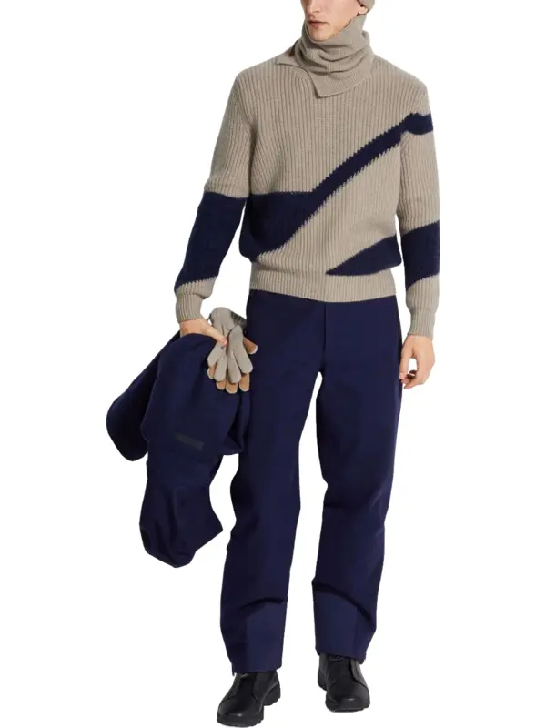 Zegna Two-tone Jumper - Neutrals