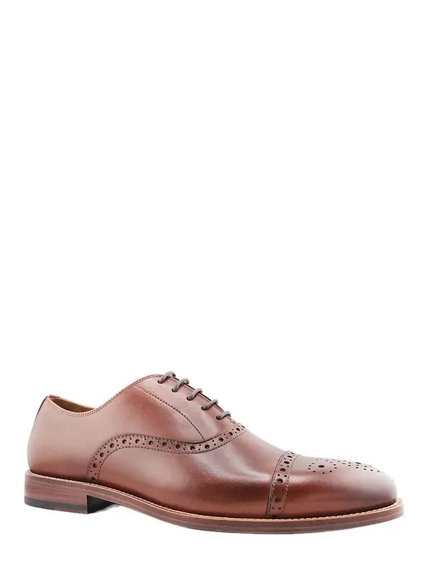 Gordon Rush Bennett Cap Toe Oxford Dress Shoes - Brandy